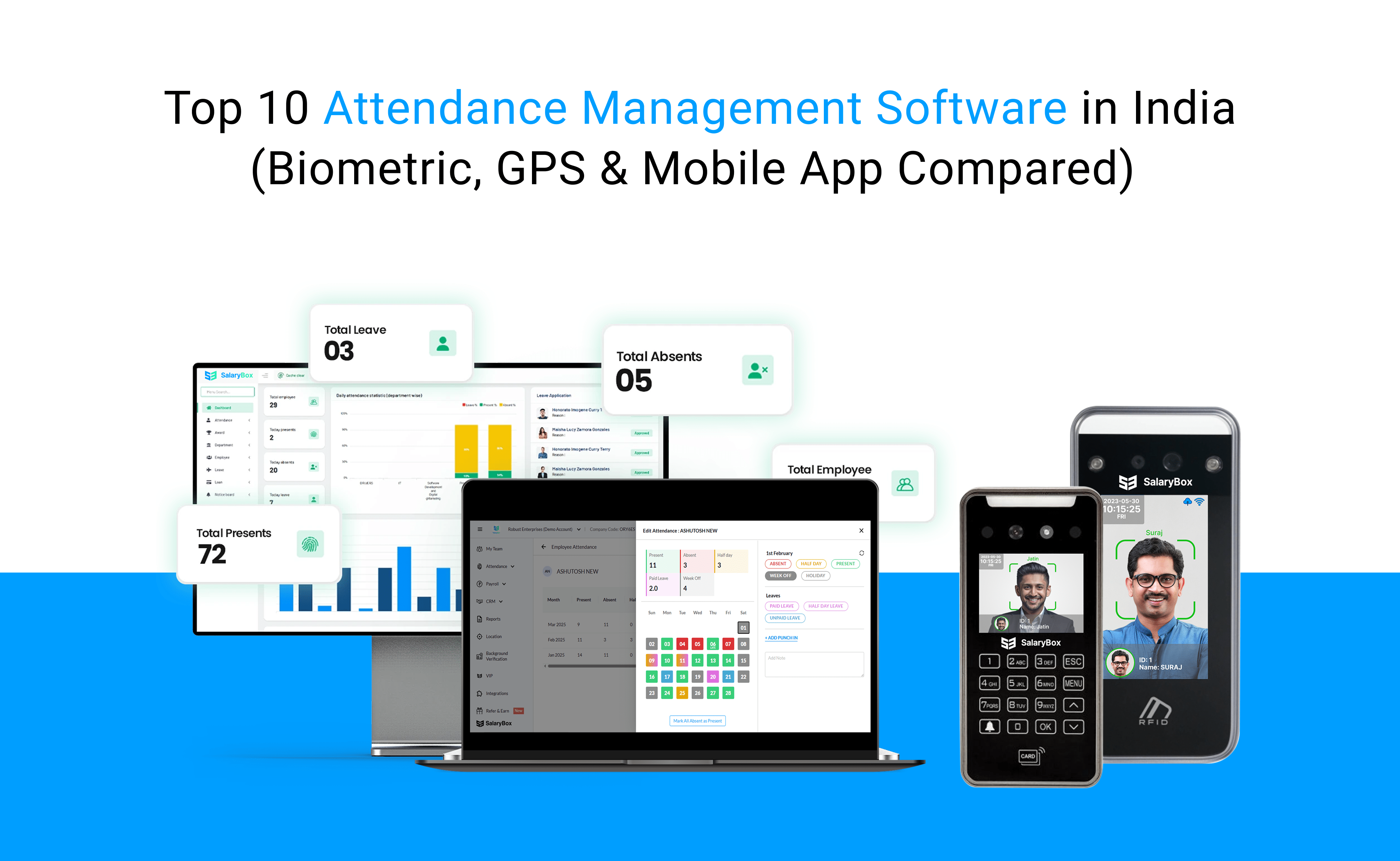 Top 10 Attendance Management Software in India 2026 (Compared)